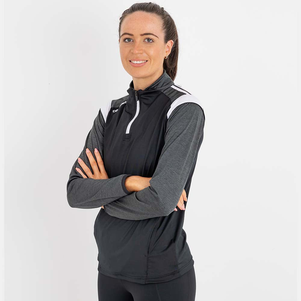 Challenger Performance Half Zip - Black / Charcoal / White | Custom ...