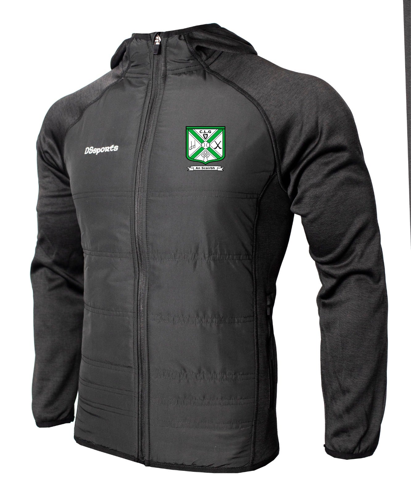 Scariff GAA - Core Hybrid Black Jacket | Custom GAA Jacket Ireland | DS ...
